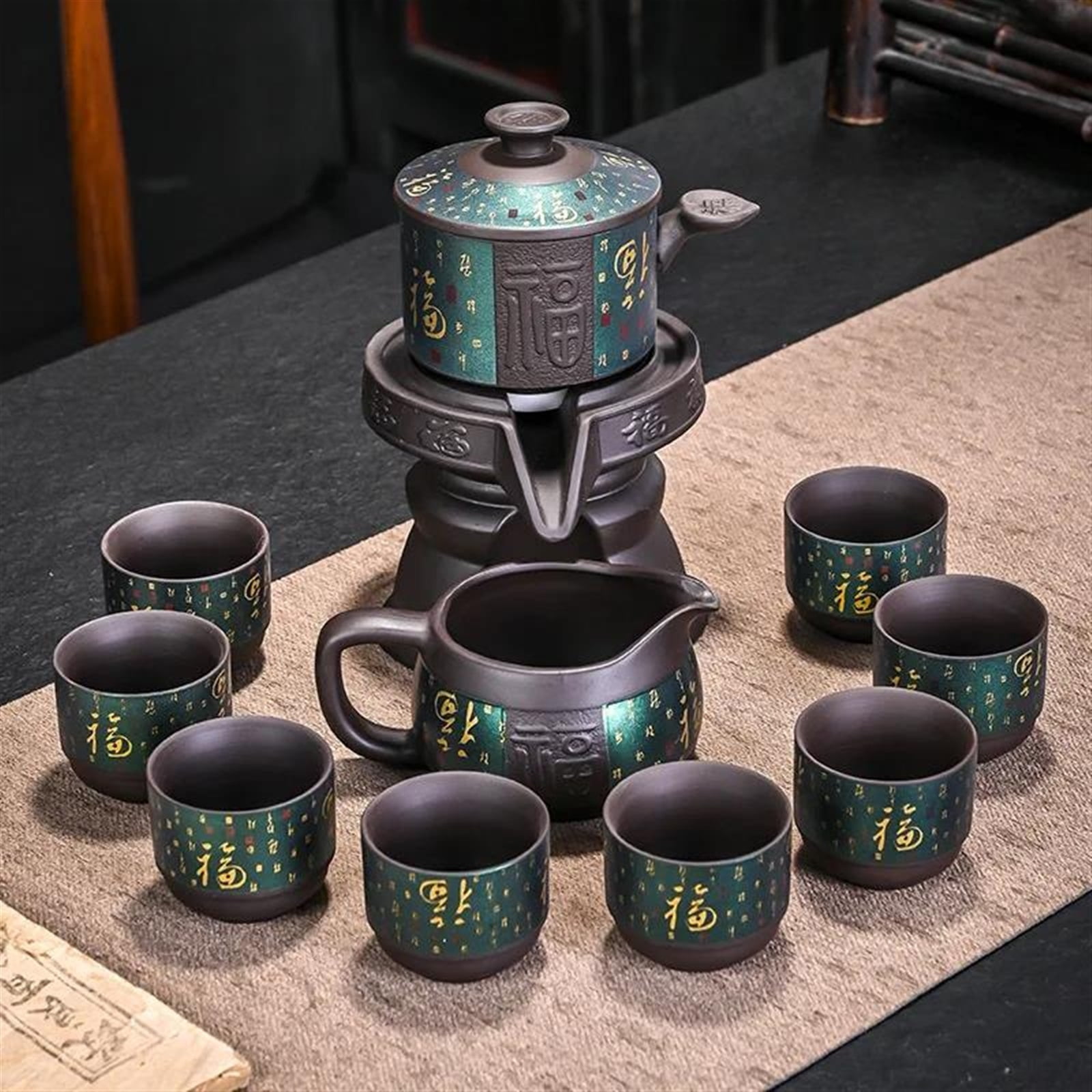 10 Piece Chinese Tea Set Kung Fu Tea Set For 8 People Travel Tea Set ...