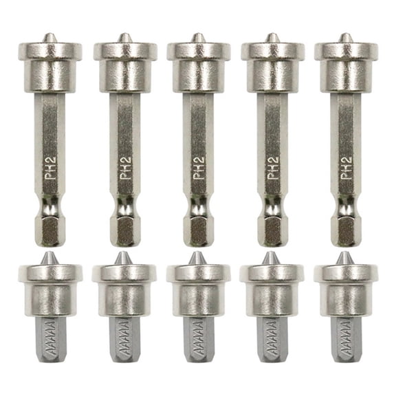 10-Piece Depth-Stop Drywall Screwdriver Bit Set for Plasterboard Screws ...
