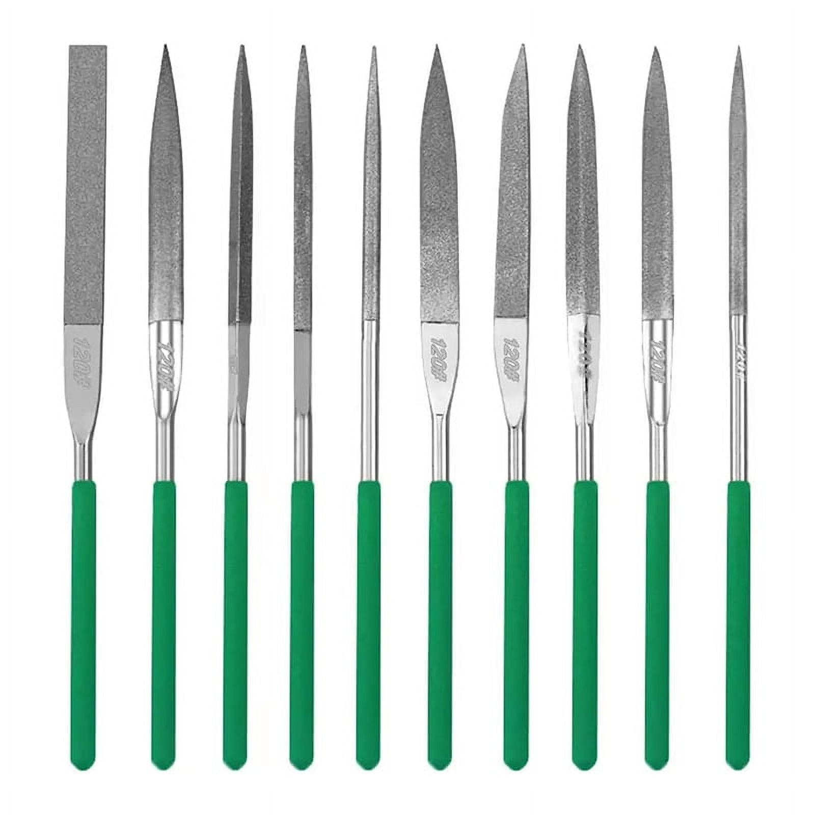10-Piece Diamond File Set, Precision Needle File Set, Diamond Coated ...