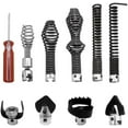10-Piece Drain Snake Drill Attachment Kit，Drain Auger Cutter Kit ...