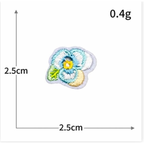 10-Piece Embroidered Flower Patch Set - DIY Daisy Fabric Stickers for ...