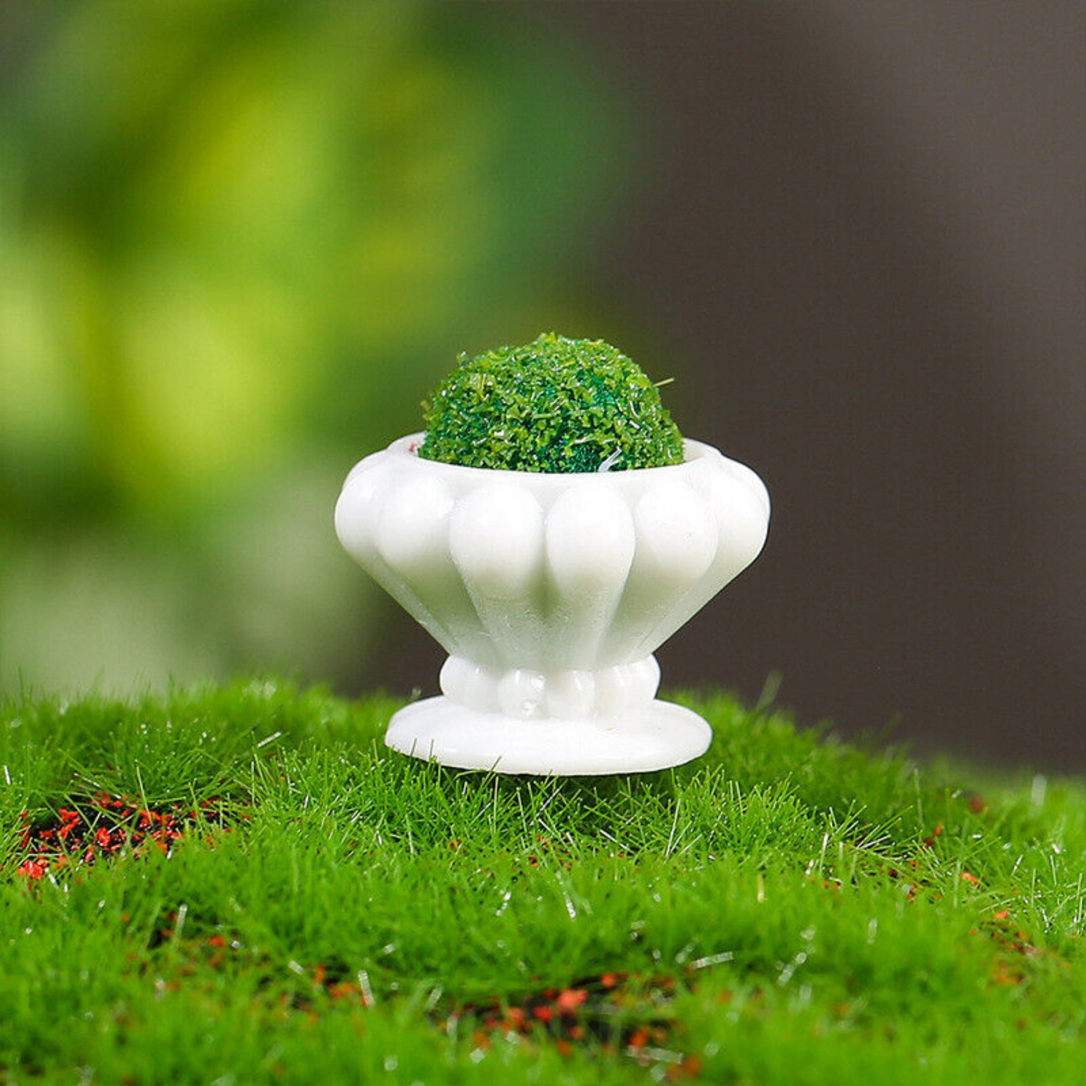 10-Piece Flower Bed Scale Miniature Model Set Gardening Landscape ...