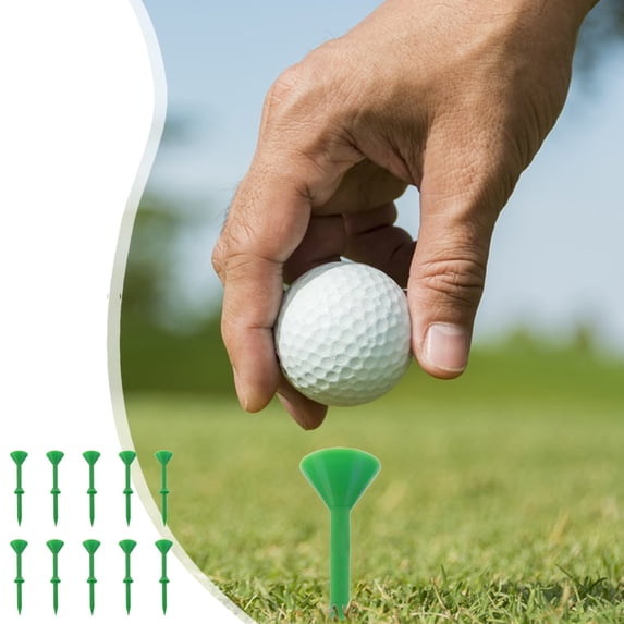 10-Piece Golf Ball Spike Holders, Plastic Low-Resistance Accessories ...