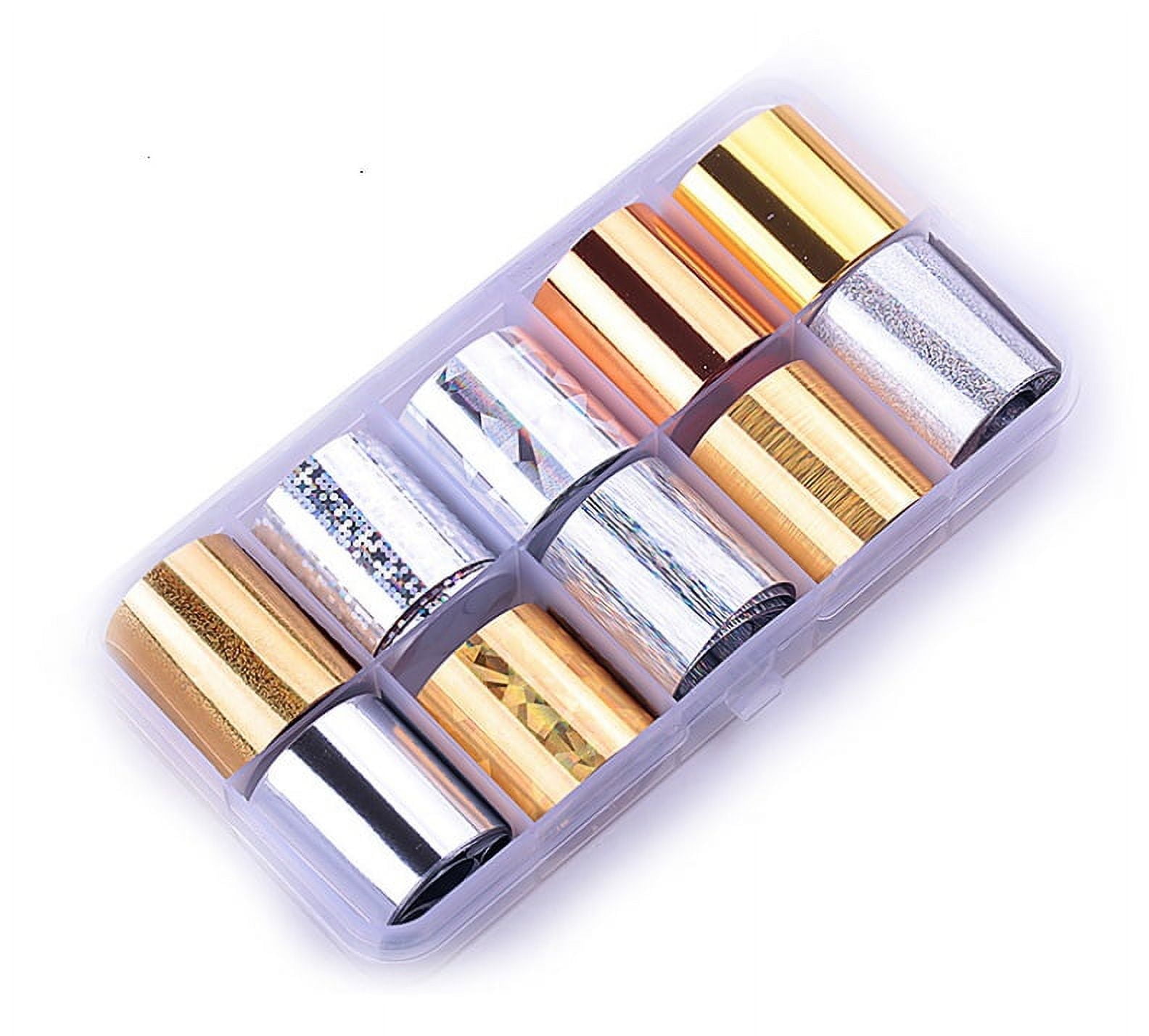 10-Piece Holographic Nail Foils Set – Starry Sky Glitter Nail Art ...