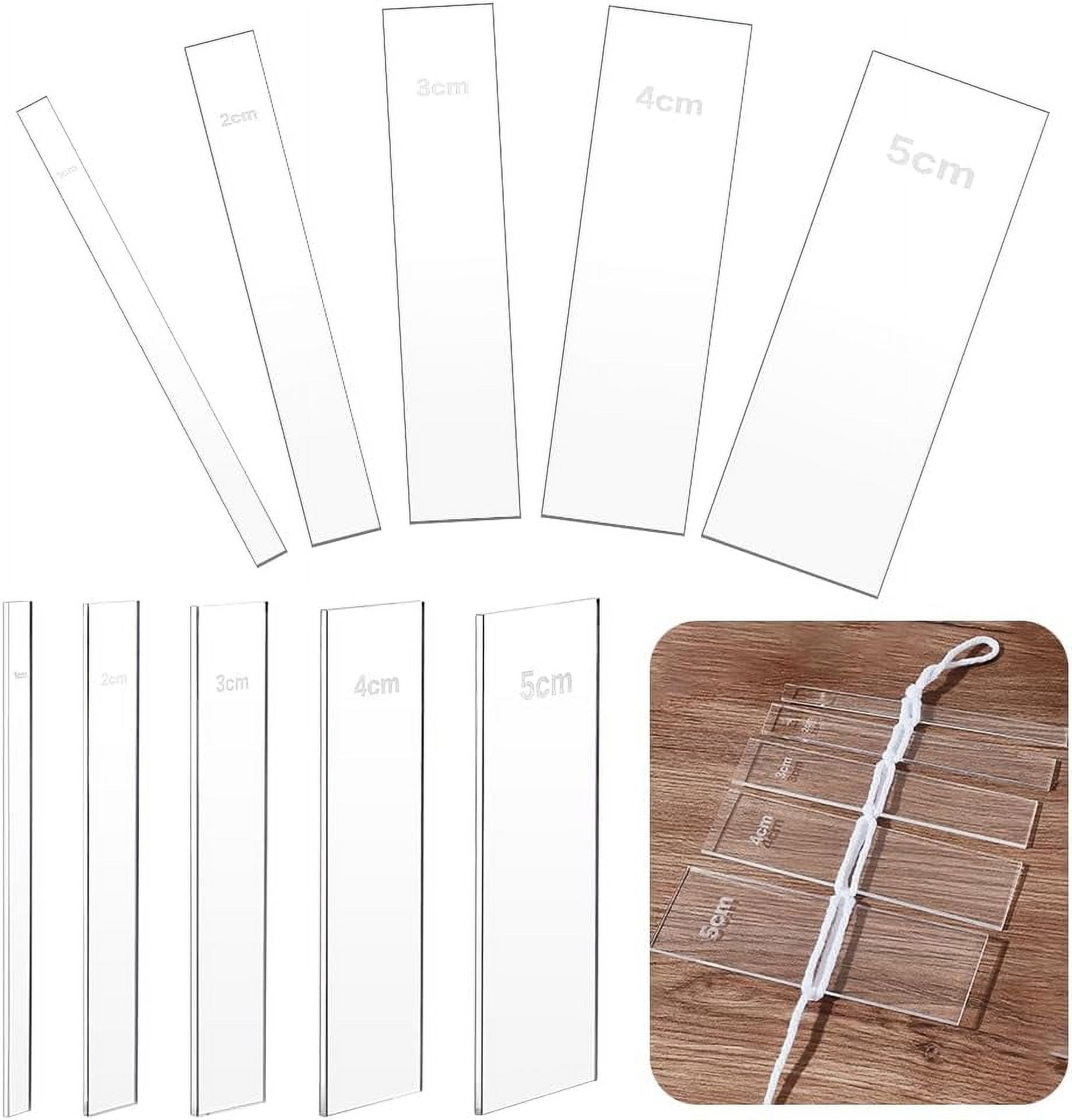 10-Piece Macrame Separator Tool - Spacer Guide Ruler for Macrame 4 ...