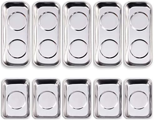 10-Piece Magnetic Tray Holder (3.6" x 2.4" / 5.9" x 2.5" Square ...