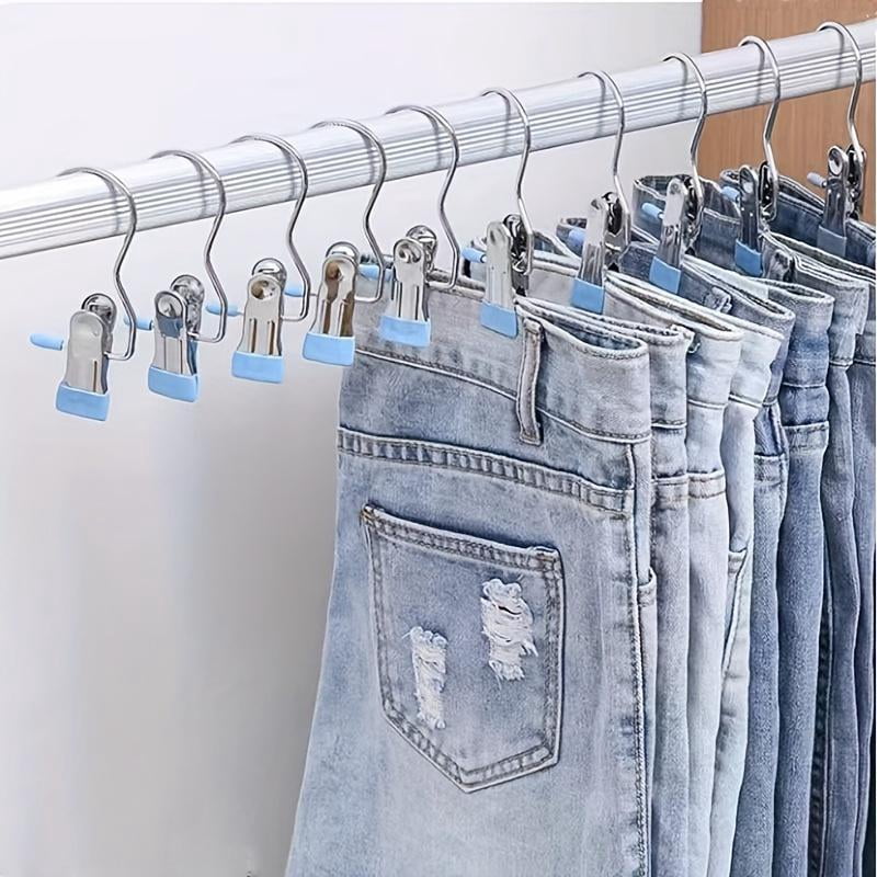 10-Piece Metal Clip Hangers – Anti-Slip, Windproof, Must-Have for Home ...