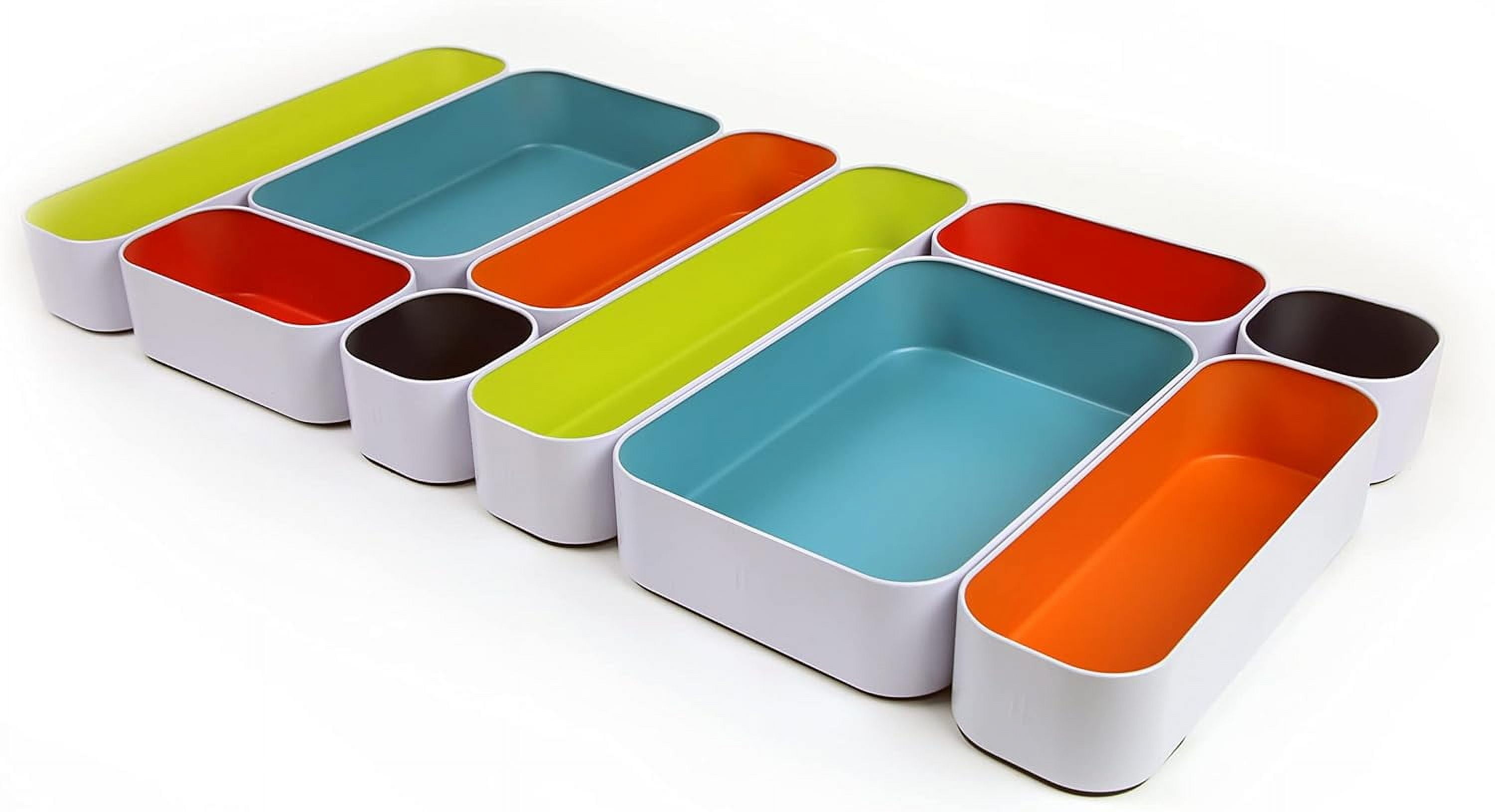 10 Piece Metal Organizer Tray Set for Storing Makeup, Stationery ...