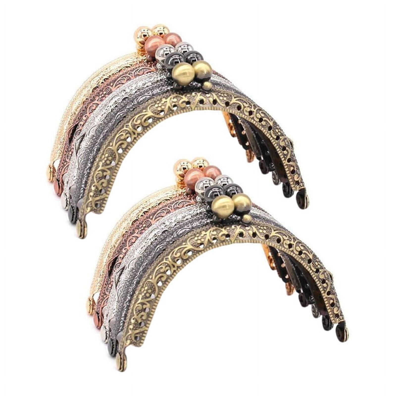10-Piece Metal Wallet Frame Kiss Clasp Lock DIY Coin Bag Hand Sewing ...