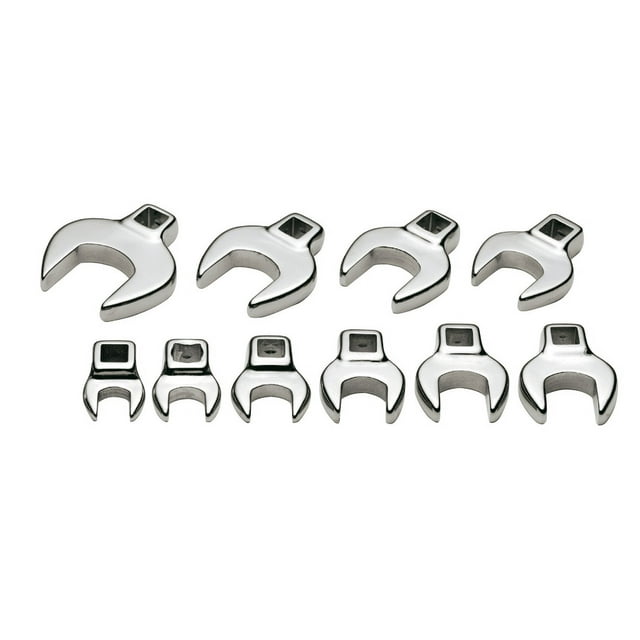 10 Piece Metric Crowfoot Wrench Set 10MM - 19MM - Walmart.com