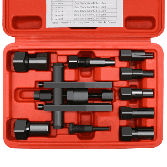 10 Piece Motorcycle Bearing Puller Kit, 8-25MM Motorcycle Inner Bearing ...