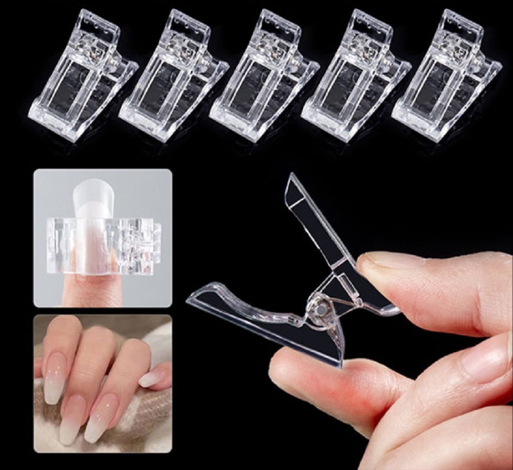 10-Piece Nail Tips Clip Set for Quick Building – Poly Builder Gel ...
