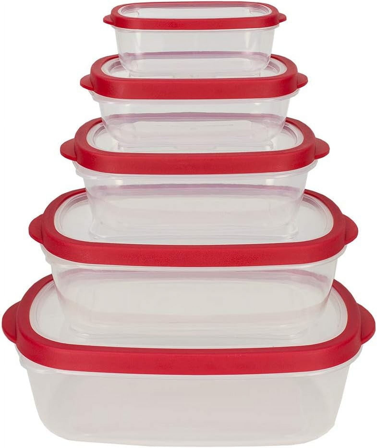 10 Piece Nesting Rectangle Food Storage Set - Walmart.com