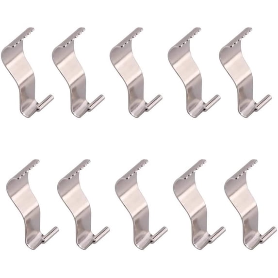 10 Piece No Hole Heavy Duty Hanger Vinyl Siding Hooks Jagged Design to ...