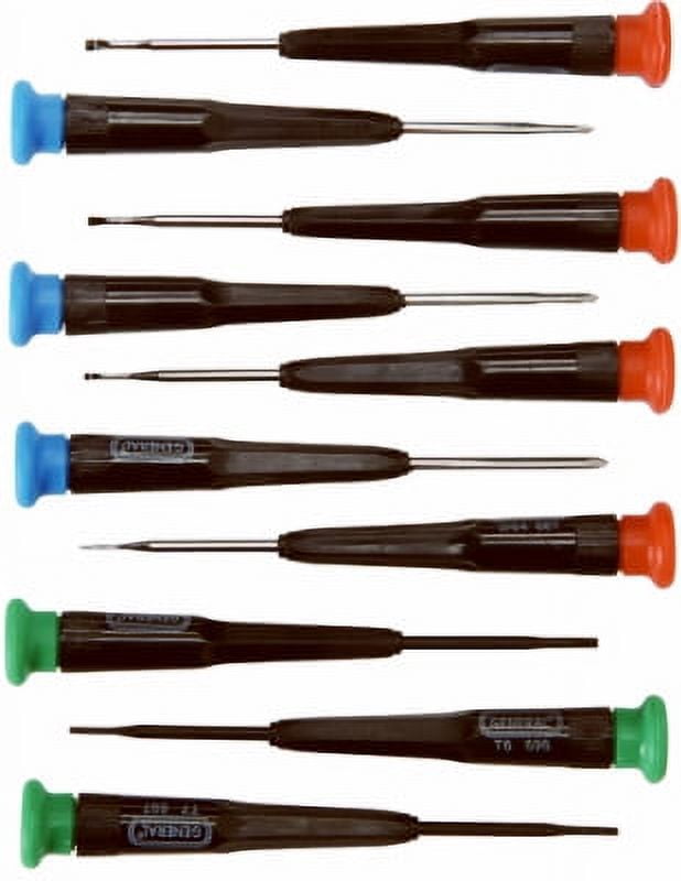 10 Piece Precision Screwdriver Set Including 3 Phillips, Each - Walmart.com