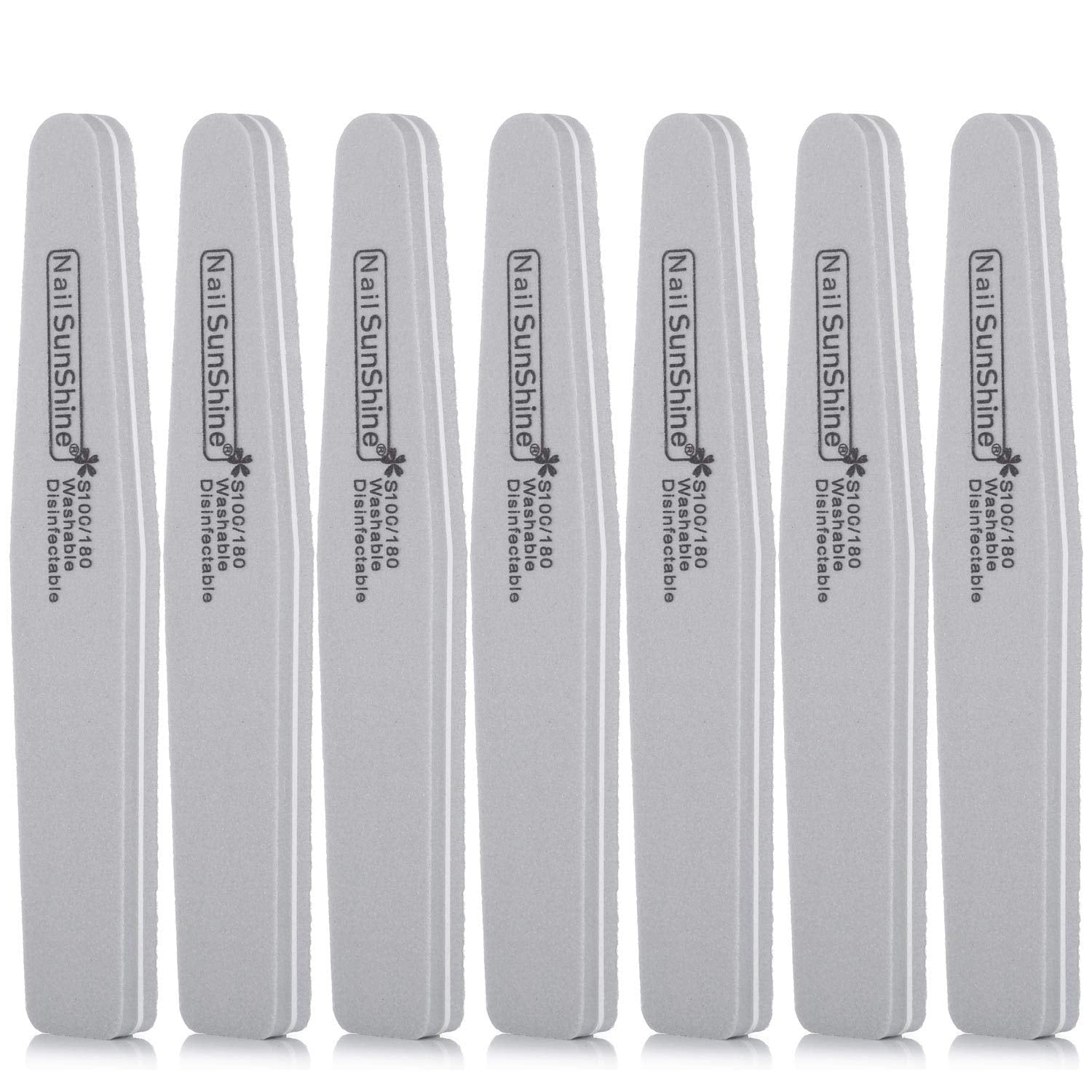 10-Piece Premium Double-Sided 100/180 Grit Nail File Set – Essential ...