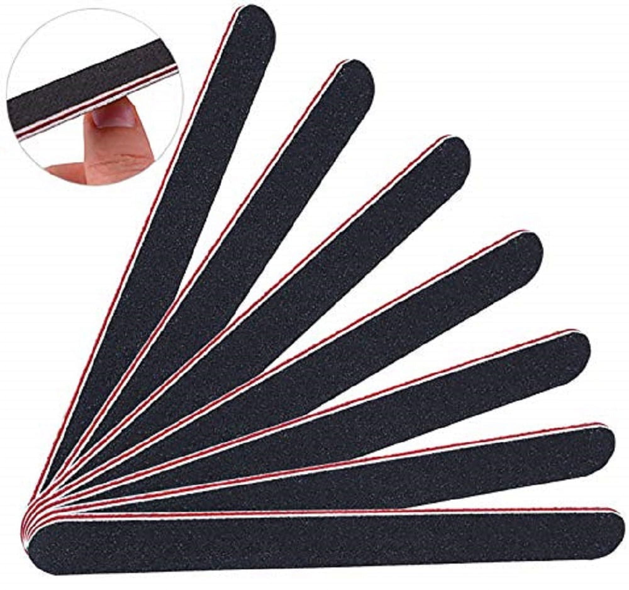 10-Piece Premium Double-Sided 100/180 Grit Nail File Set – Essential ...