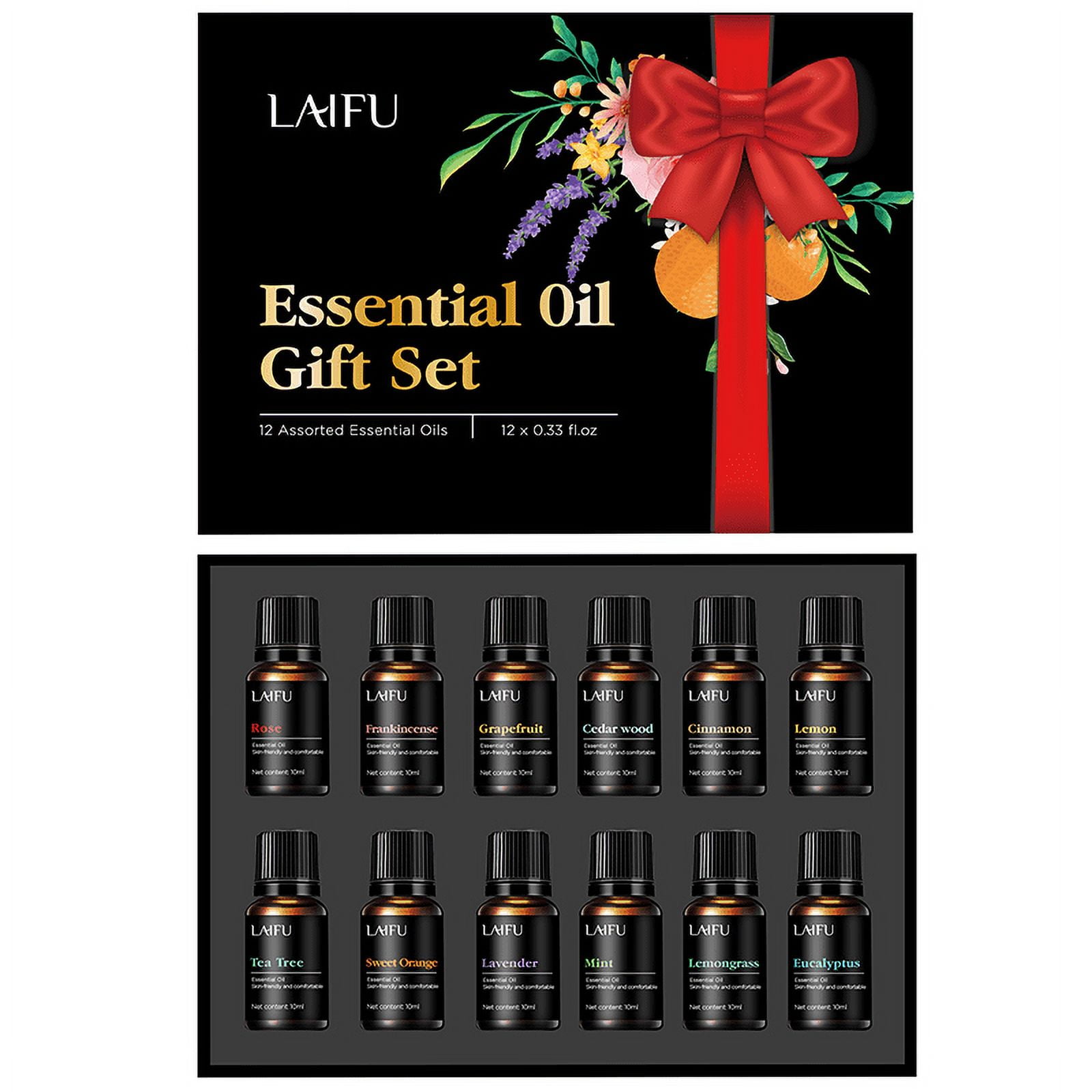 10-Piece Premium Essential Oils Kit for Relaxation Stress Relief ...