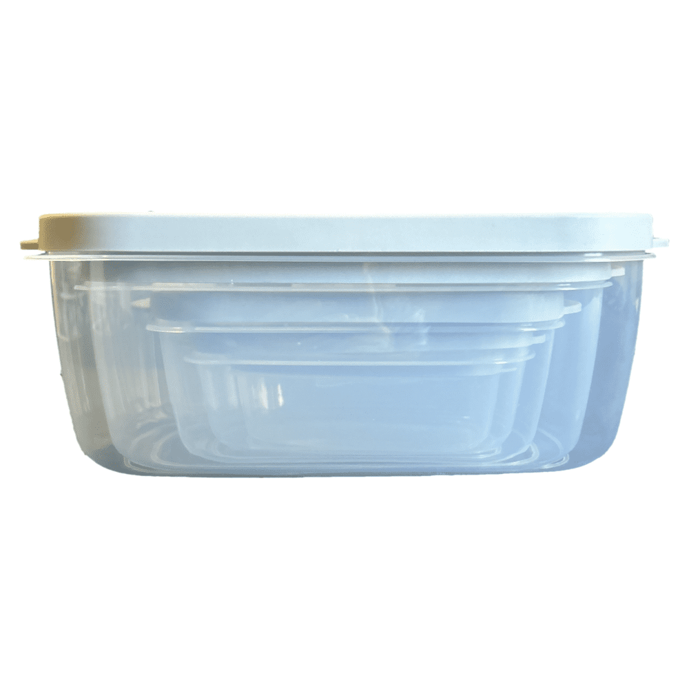 10-Piece Rectangle Food Storage Containers with Vented Lids, Airtight ...