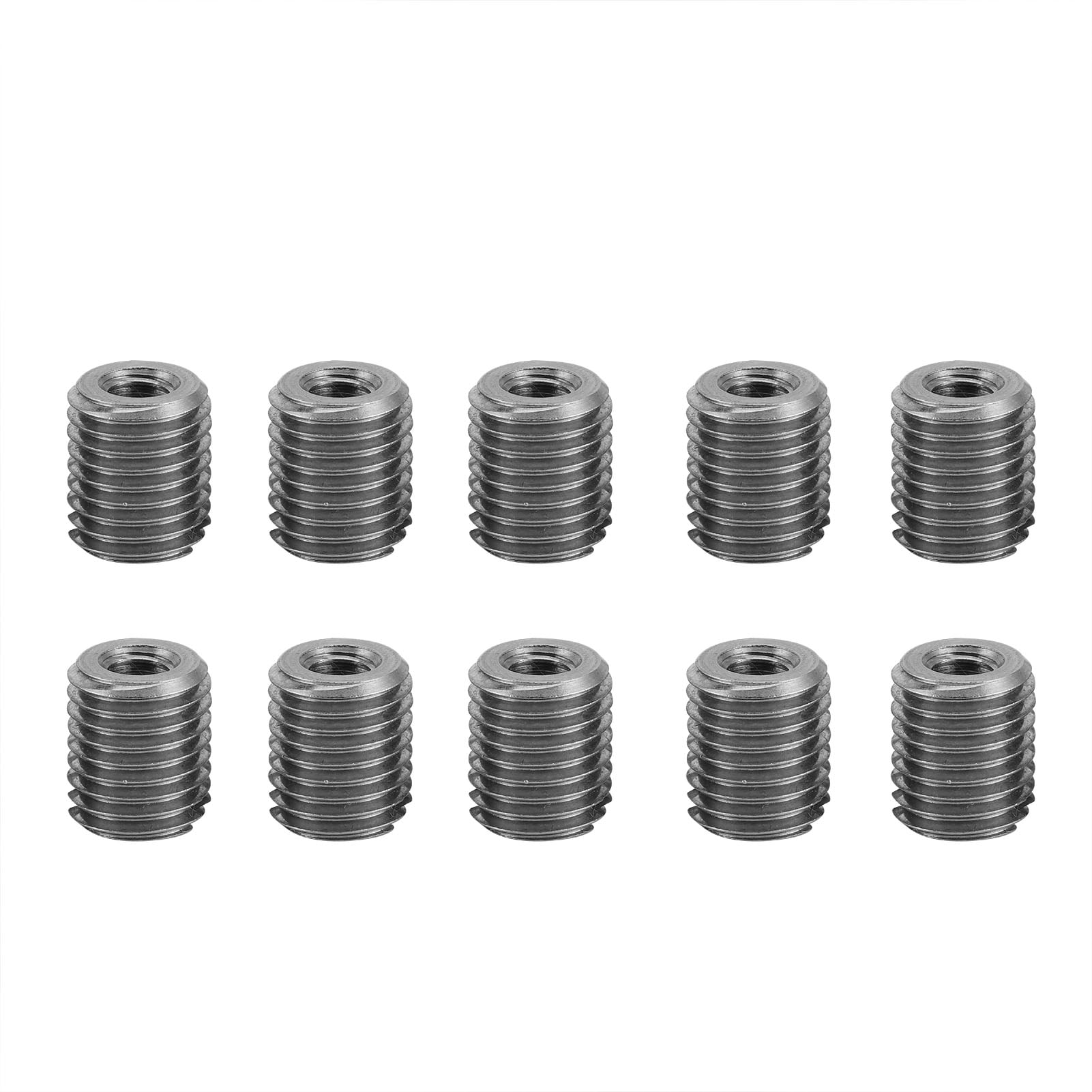 10-Piece Set for Repair & Fastening, Slotted Sleeve Tool Stainless Steel Threaded Nut Extensions ...
