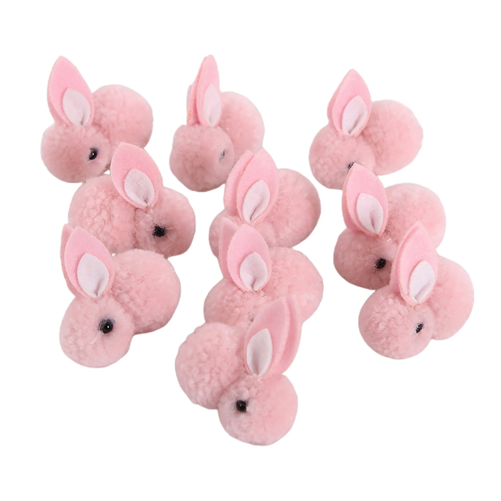 10 - Piece Set of Plush Mini Easter Bunny Dolls - Decor & Gifts ...