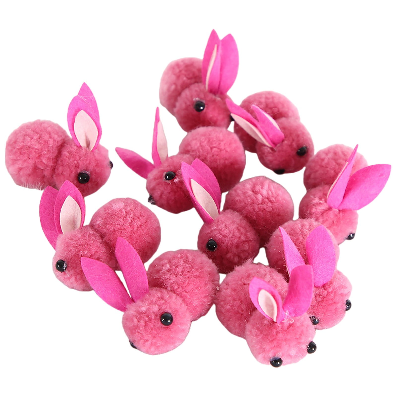 10 - Piece Set of Plush Mini Easter Bunny Dolls - Decor & Gifts ...