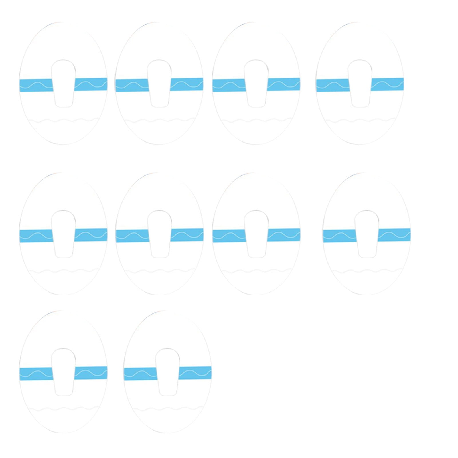 10 - Piece Set of Silicon - Based Anti - Sweat Sensor Patches for ...