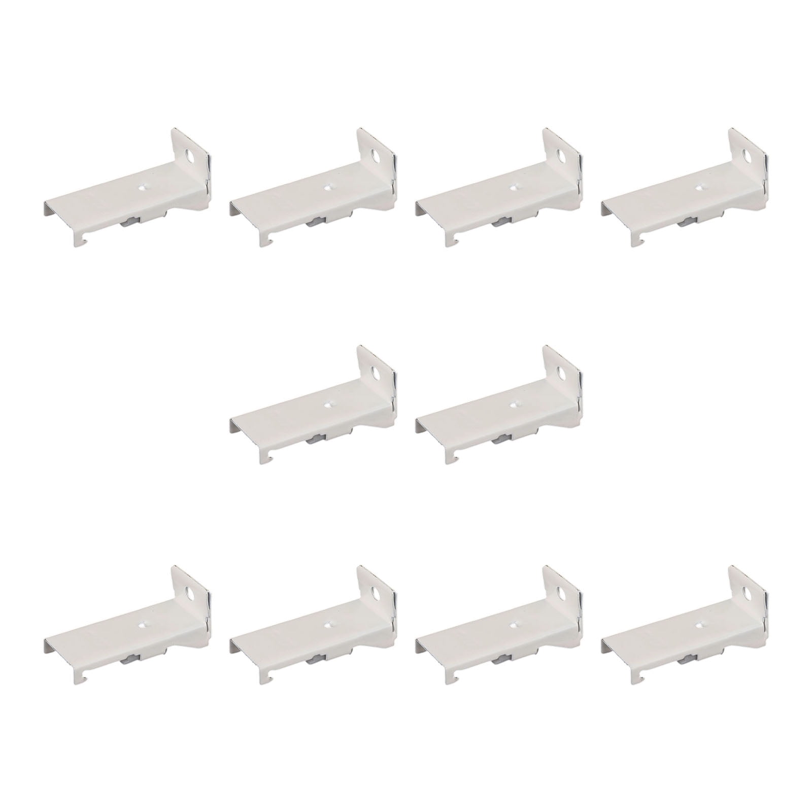 10 Piece Side Mounted Curtain Track Brackets Heavy Dvty Metal Wall ...