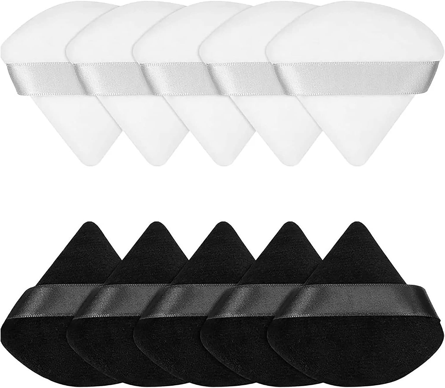 10pcs Triangles Powder Puffs, Easy Cleaning Sponge Face Makeup Puff for ...