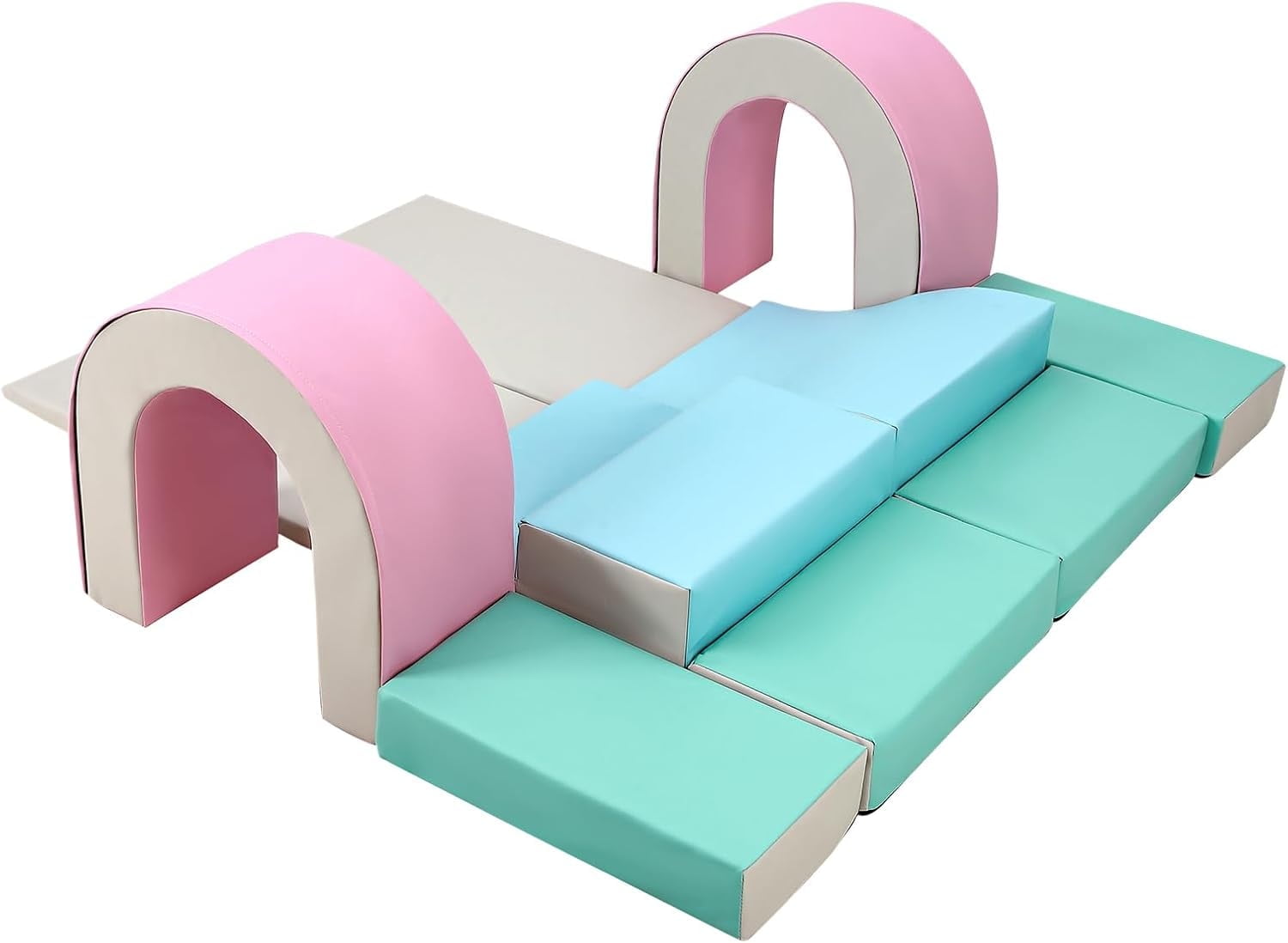10-Piece Soft Foam Climbing Block Set, Indoor Playset for Infants ...