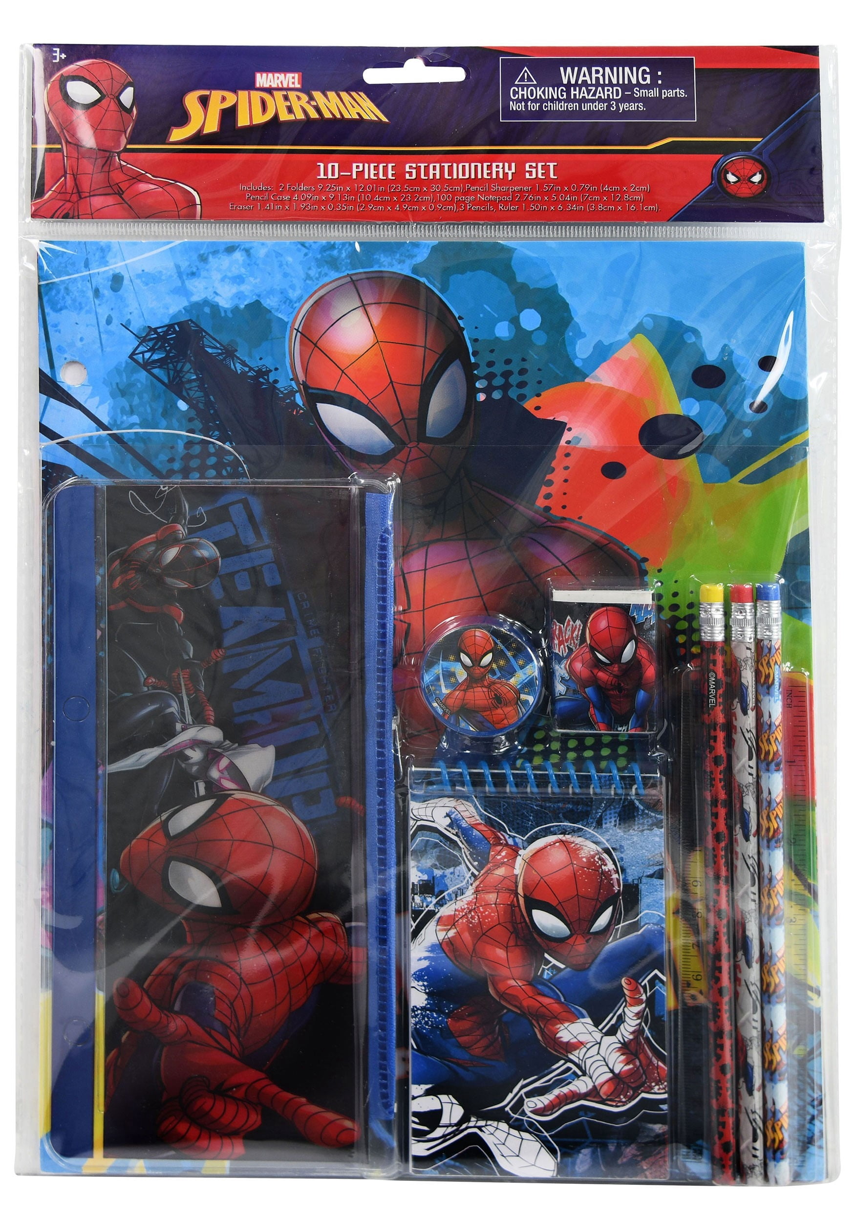 10 Piece Spider-Man Stationery Set - Walmart.com