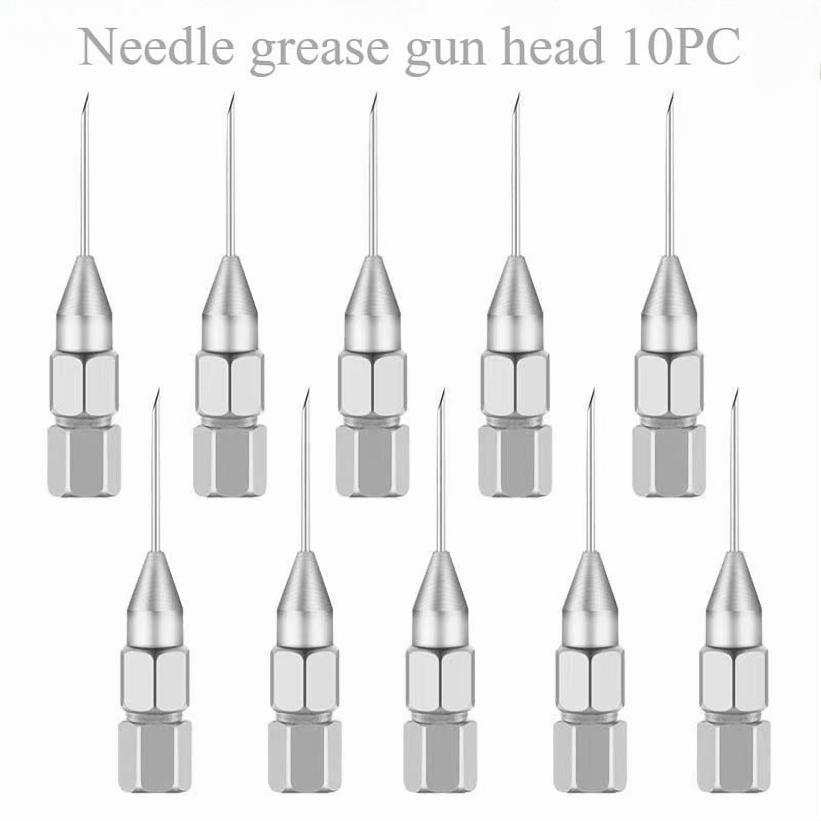 "10-Piece Stainless Steel Grease Nozzle Kit for Narrow Spaces & Deep ...
