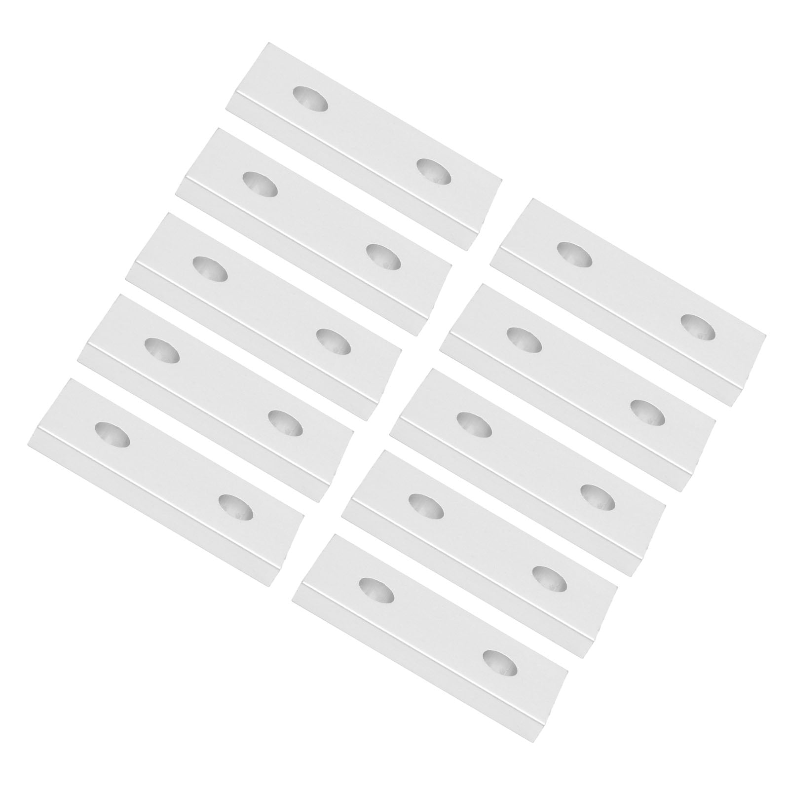 10-Piece Two Hole Connector Plate Connector Plate Aluminum Flat Right ...