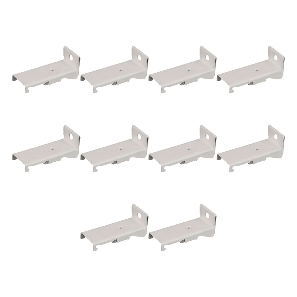 10 Piece Universal Flexible Curtain Track Brackets Wall Mounting ...