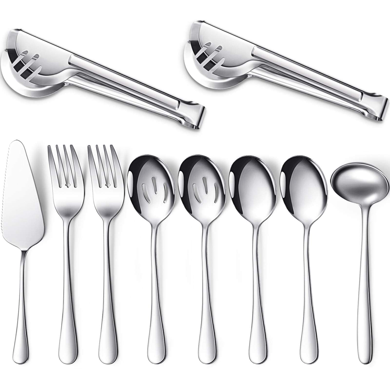 ReaNea Flatware Set 40 Pieces, Stainless Steel Flatware Set, Silverware ...