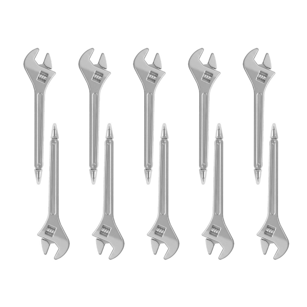 10 Pieces 0.5mm Hardware Shape Pen Spanner Shaped Ballpoint Pen Hammer ...