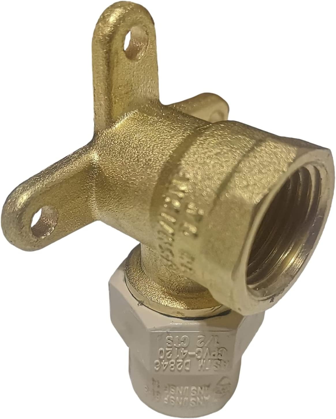 10 Pieces 1/2inch Female NPT x 1/2inch CPVC Drop Ear Elbow, - Walmart.com