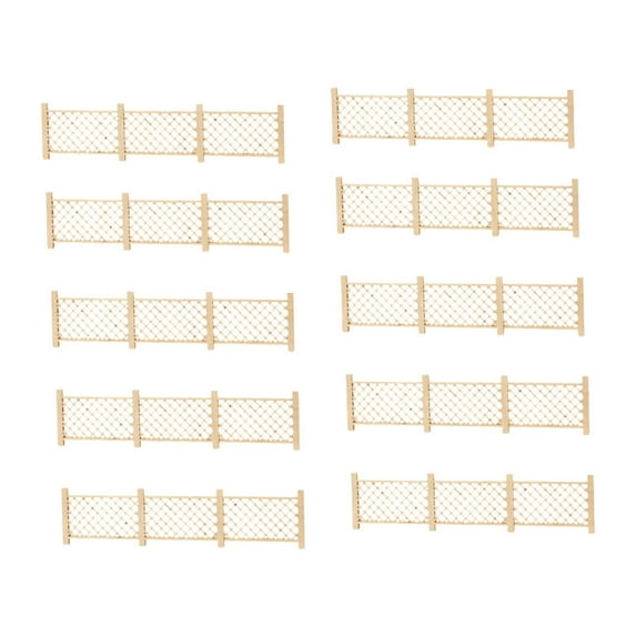 10 Pieces 1:50 Model Rail Fences Layout Accessories Sand Table Scenery ...