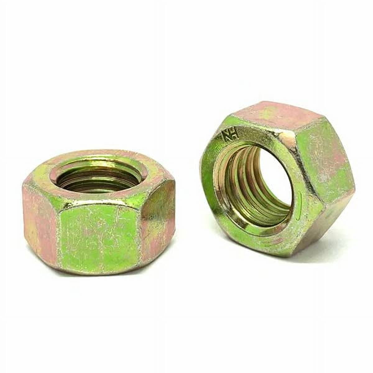 (10 Pieces) 1"-8 Grade 8 Finished Hex Nuts Zinc Yellow - Walmart.com