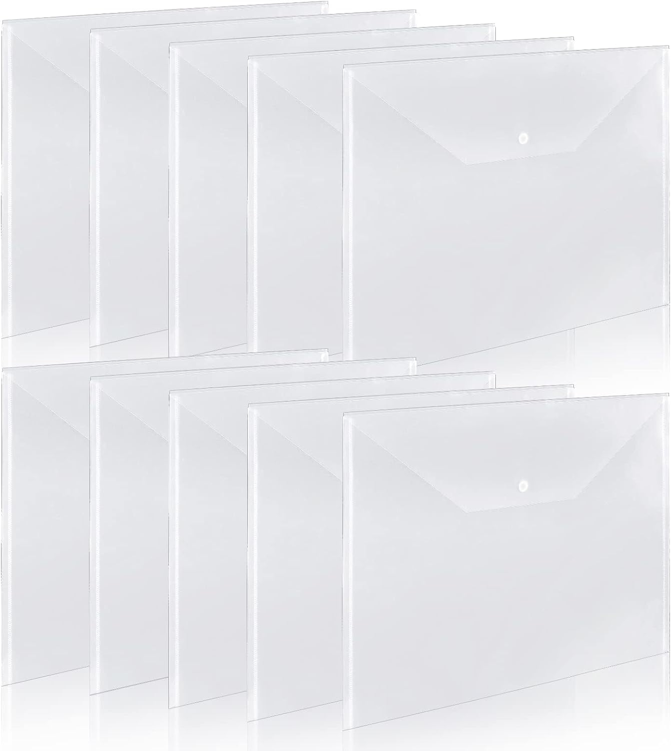 10 Pieces 11x17 inch Tabloid Size Document Folder Organizers with Snap ...