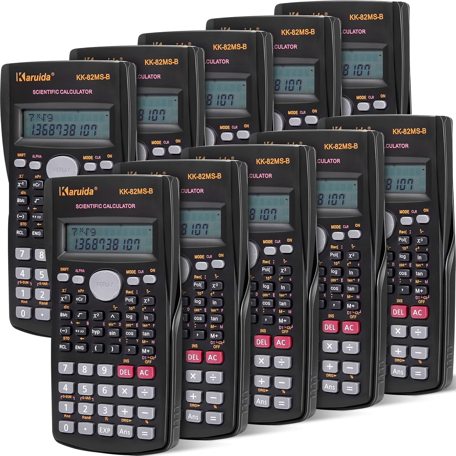 10 Pieces 2 Line Engineering Scientific Calculator Bulk Function Math ...