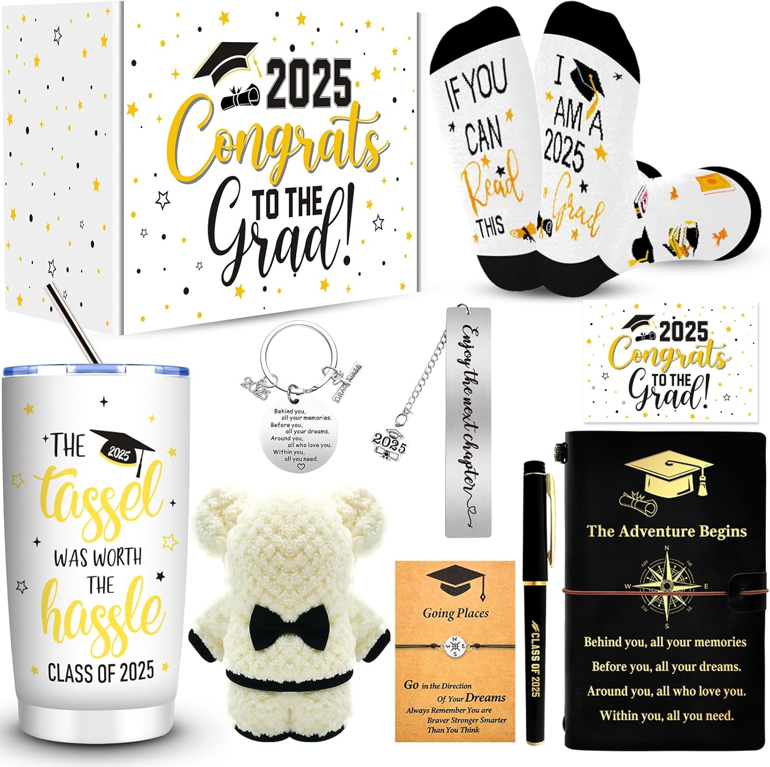 10 Pieces 2025 Graduation Gift Box Set, Class of 2025 Graduation Gift ...