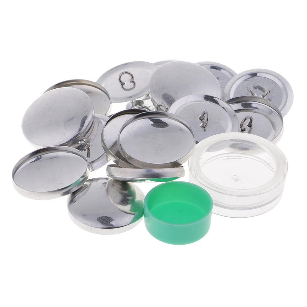 10 Pieces 20mm/30mm/40mm Round Metal Cover Buttons Assembly Tool DIY ...