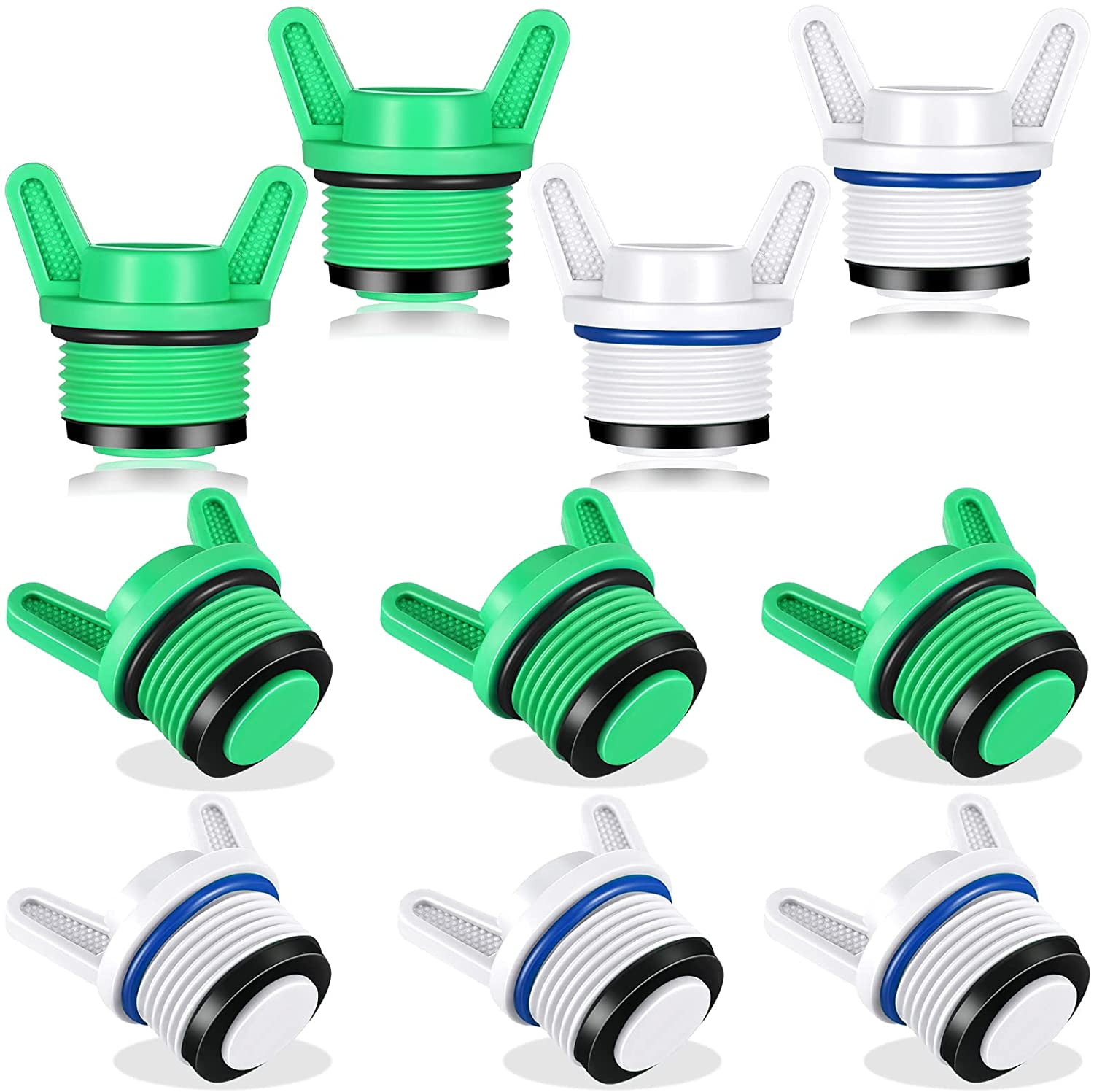 10 Pieces 3/4 Npt Plug Male Thread Ppr and Garden Hose Plug White ...