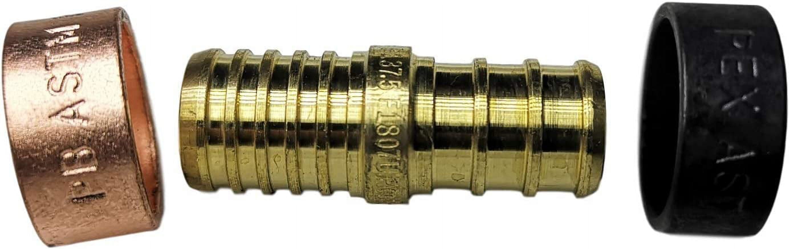 10 Pieces 3/8" Pex x 3/8" PB (Polybutylene) Splicing Coupling with Ring ...