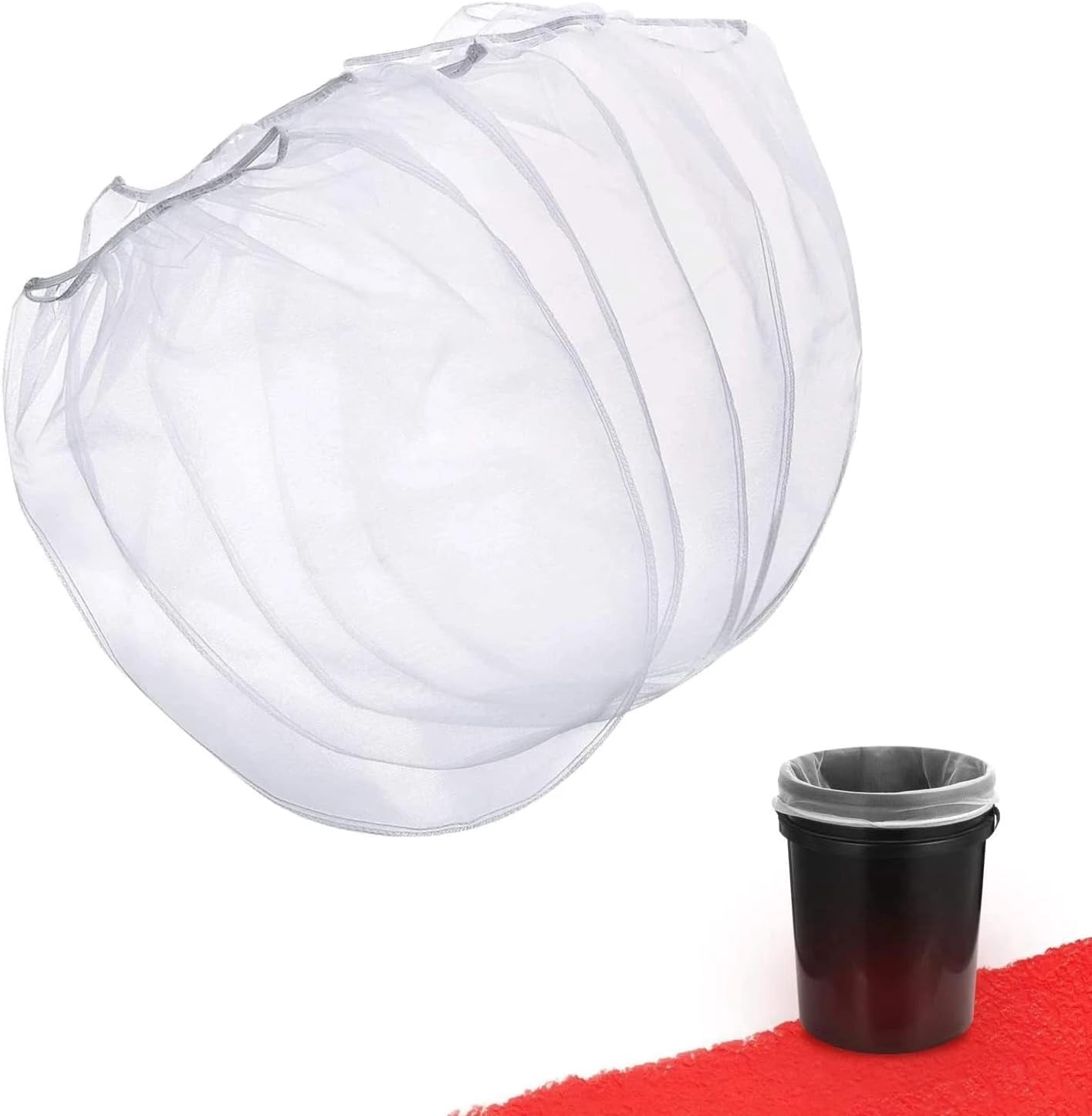 10 Pieces 5 Gallon Paint Strainer Bags，Fine Mesh Disposable Bucket ...