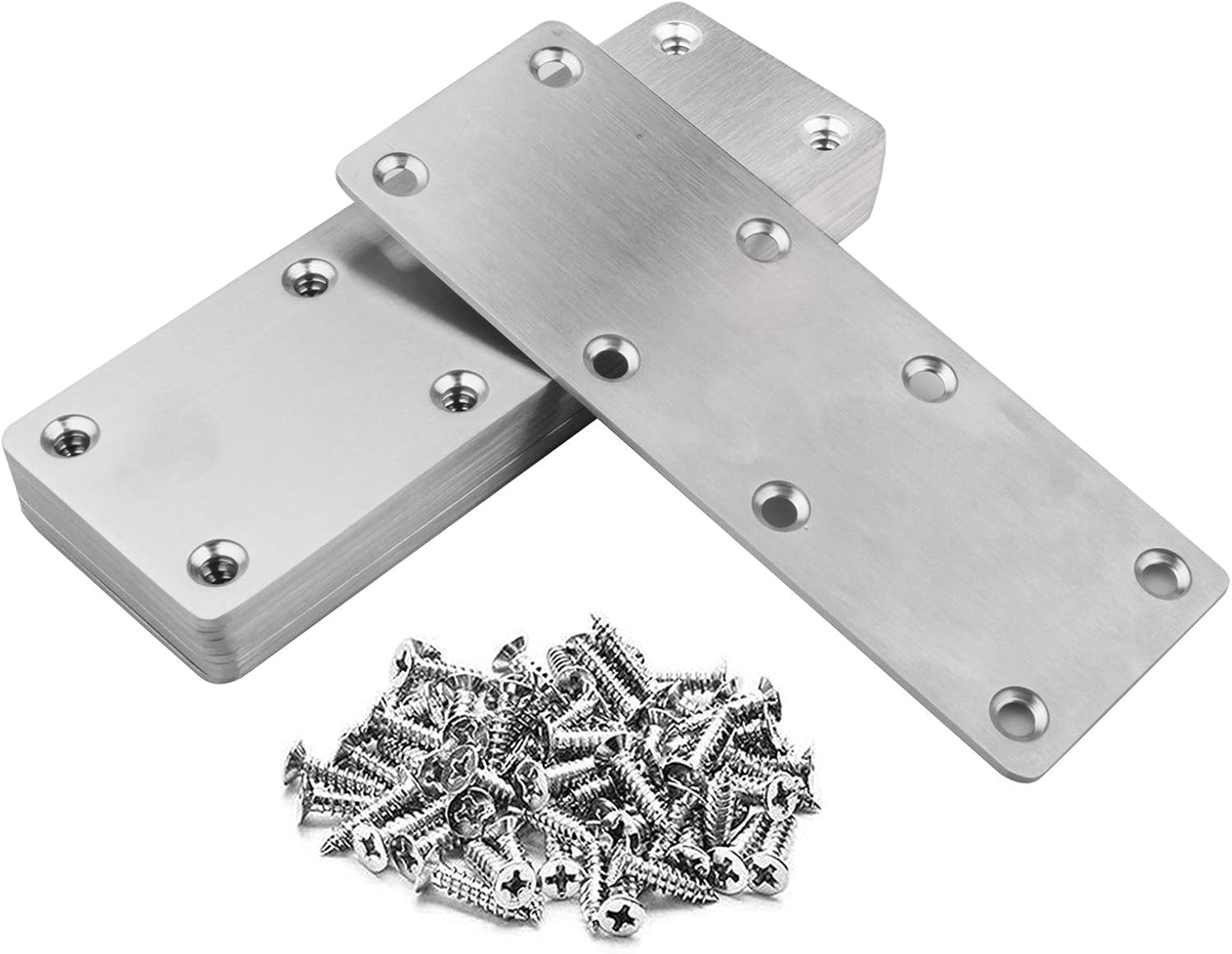10 Pieces 5½x2" 200 Stainless Steel Flat Patching Plate 8 Hole Straight ...