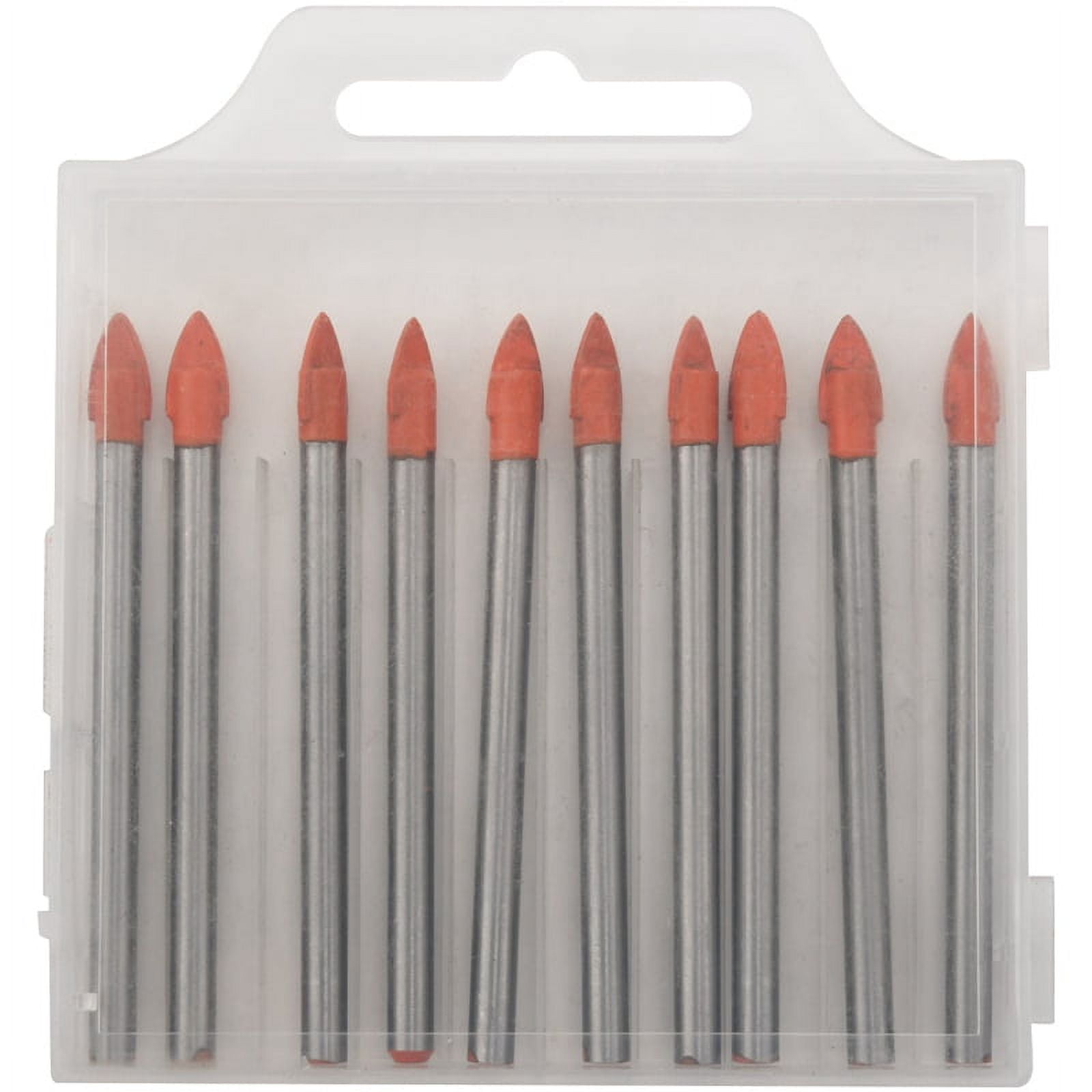 10 Pieces 6MM Glass and Tile Drill Bits Set Carbide Drilling Tool ...