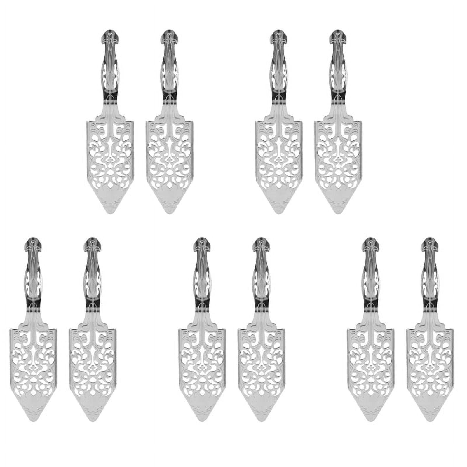 10 Pieces Absinthe Spoons, Stainless Steel Absinthe Cocktails Spoon ...