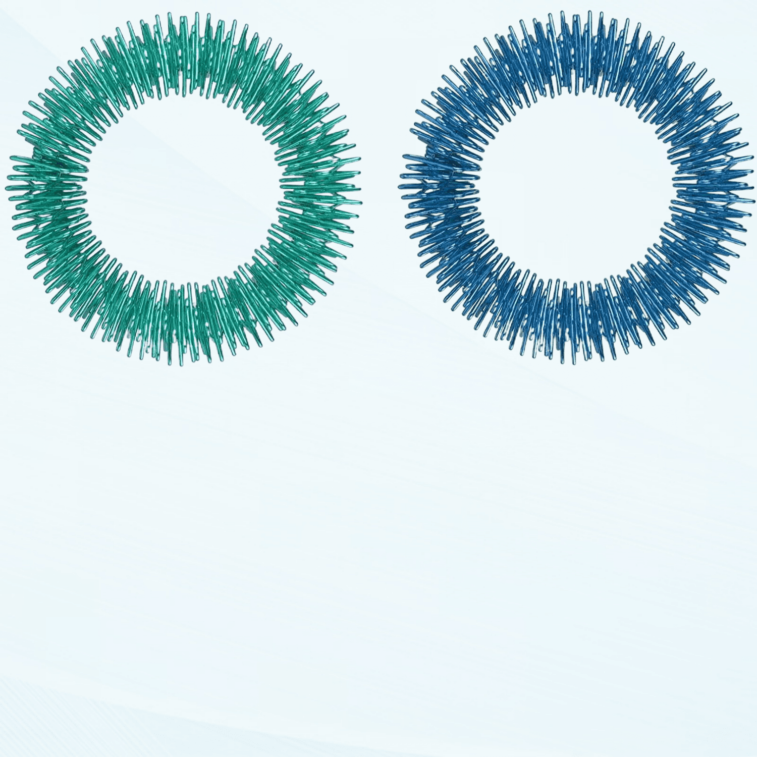 10 Pieces Acupressure Rings Spiky Sensory Finger Rings Set, 8pcs Spikey ...